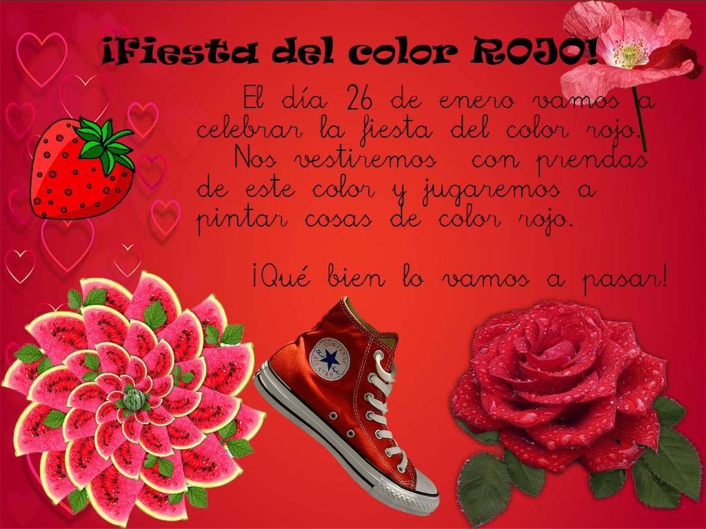 ¡Fiesta del color rojo! – El reino del revés